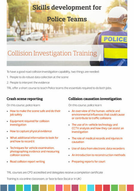 Crash Data & Analysis - TRL Software